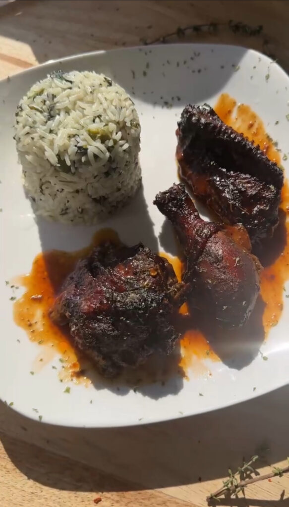 Jamaican Callaloo Rice - Jerk Tavern